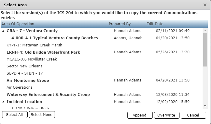 ICS 204 - Assignment List