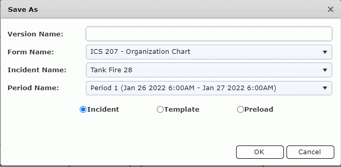 ICS 207 - Organization Chart