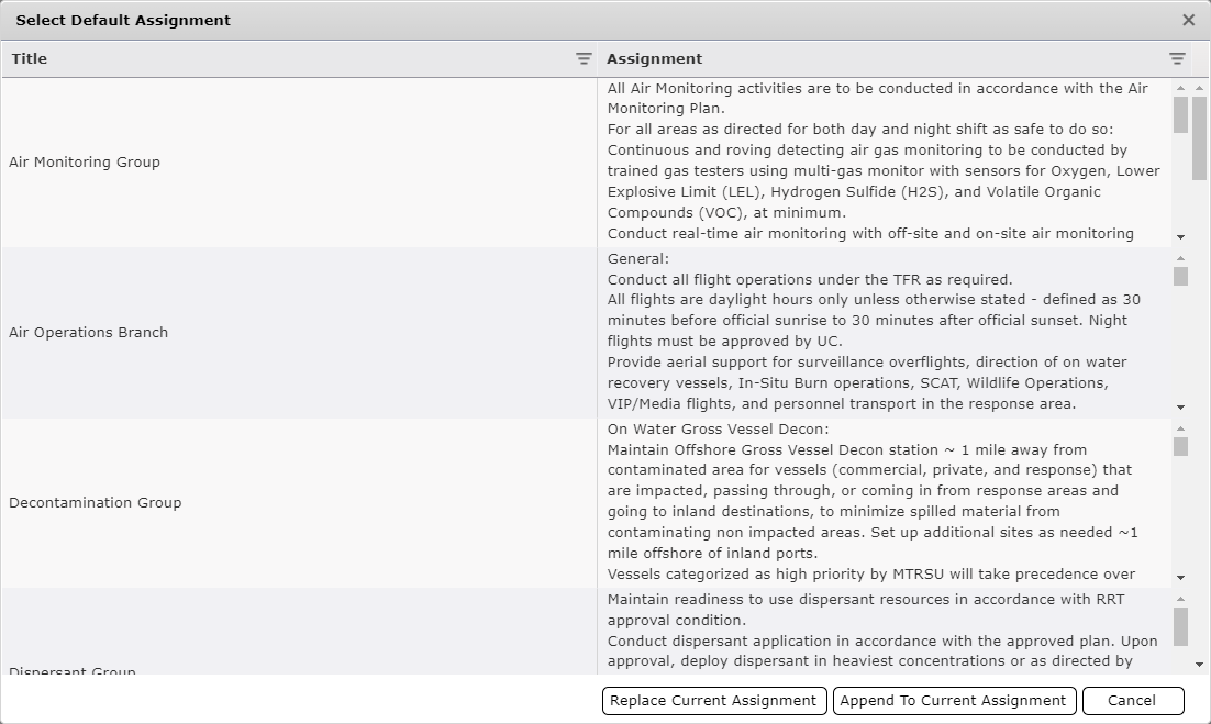 ICS 215 - Operational Planning Worksheet