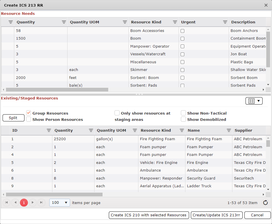 ICS 215 - Operational Planning Worksheet