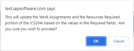 ICS 215 - Operational Planning Worksheet