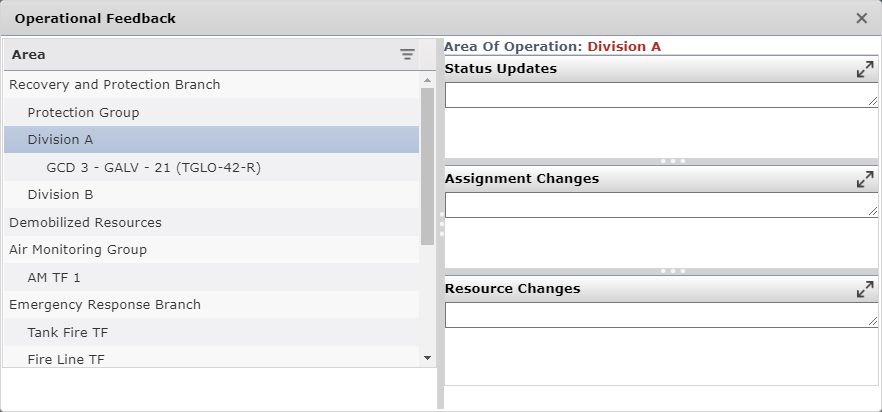 ICS 215 - Operational Planning Worksheet
