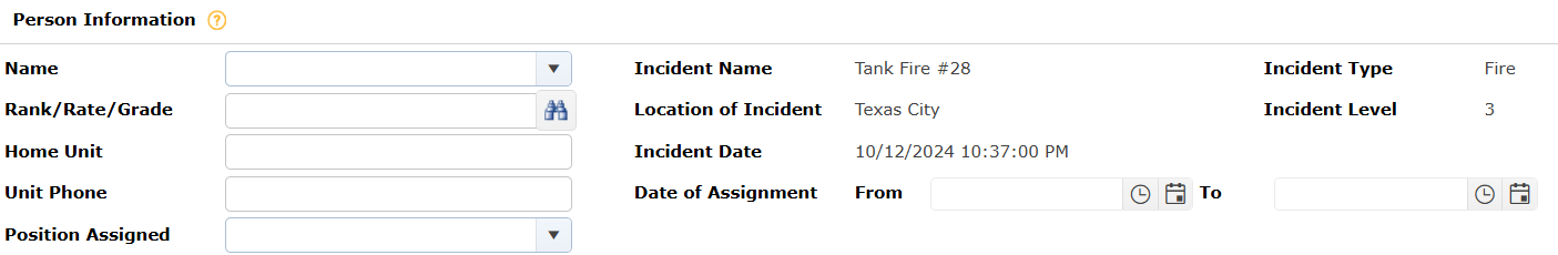 ICS 225 - Personnel Performance Rating